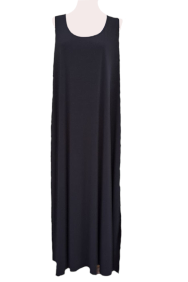 Φόρεμα Μάξι Αμάνικο Εβαζέ Υπερμέγεθος – Miss Rovi Fashion